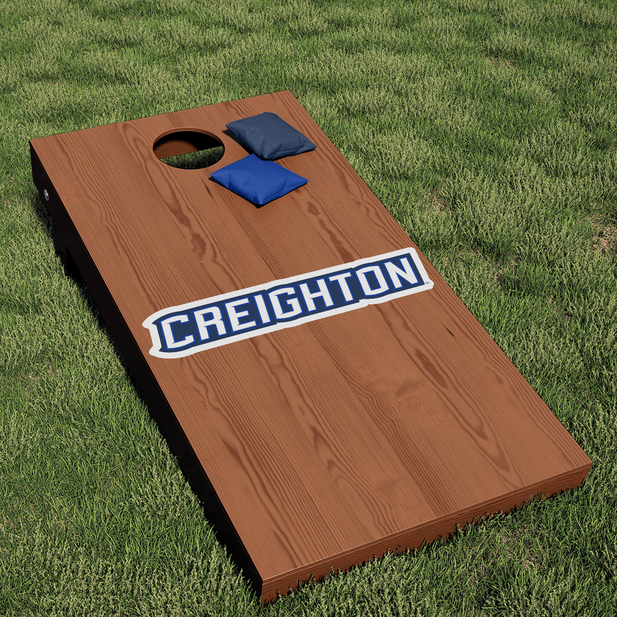 Creighton University Bluejays Wordmark Logo Cornhole Decal – Nudge Printing