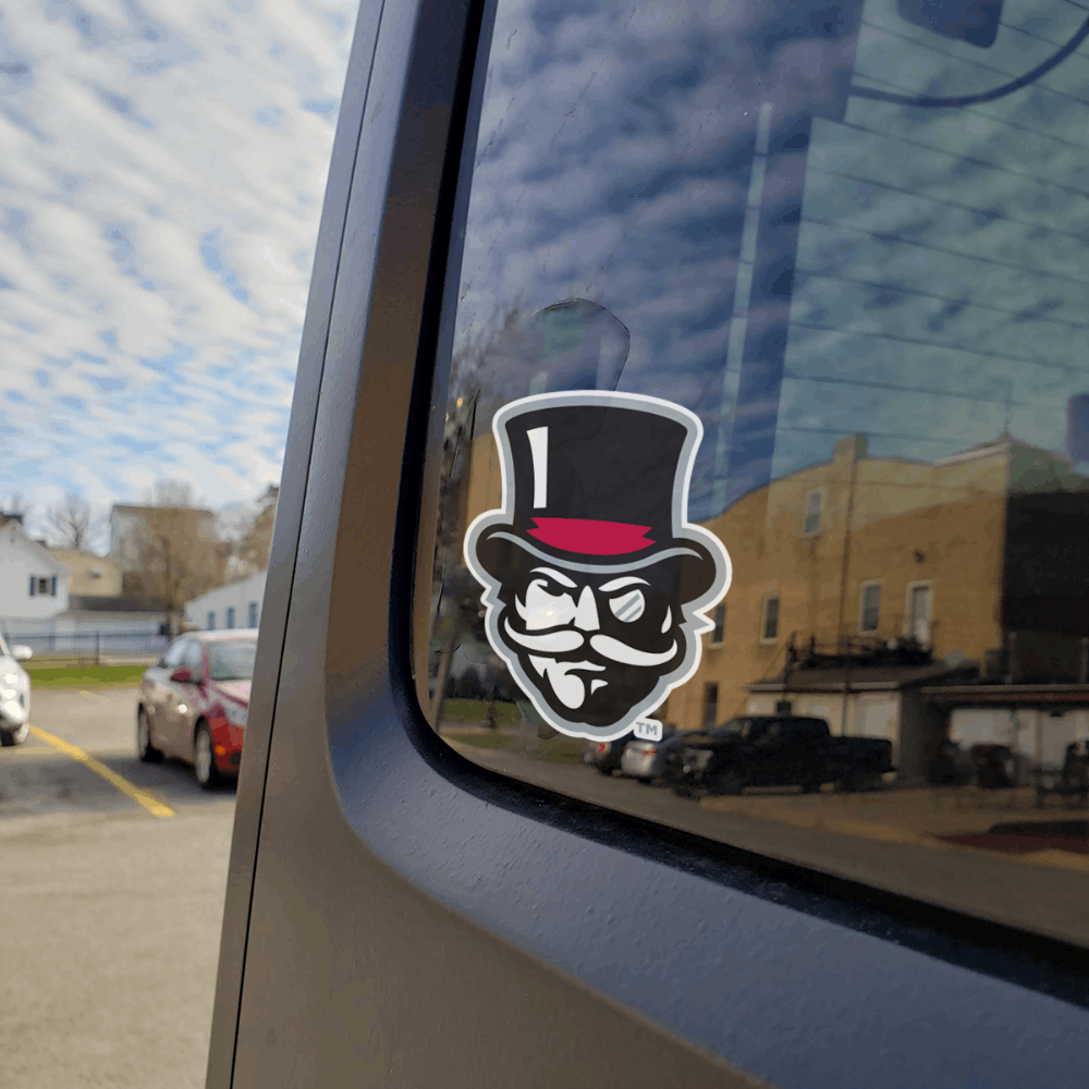 Austin Peay State University Governors Head Mascot Logo Car Decal Bump ...