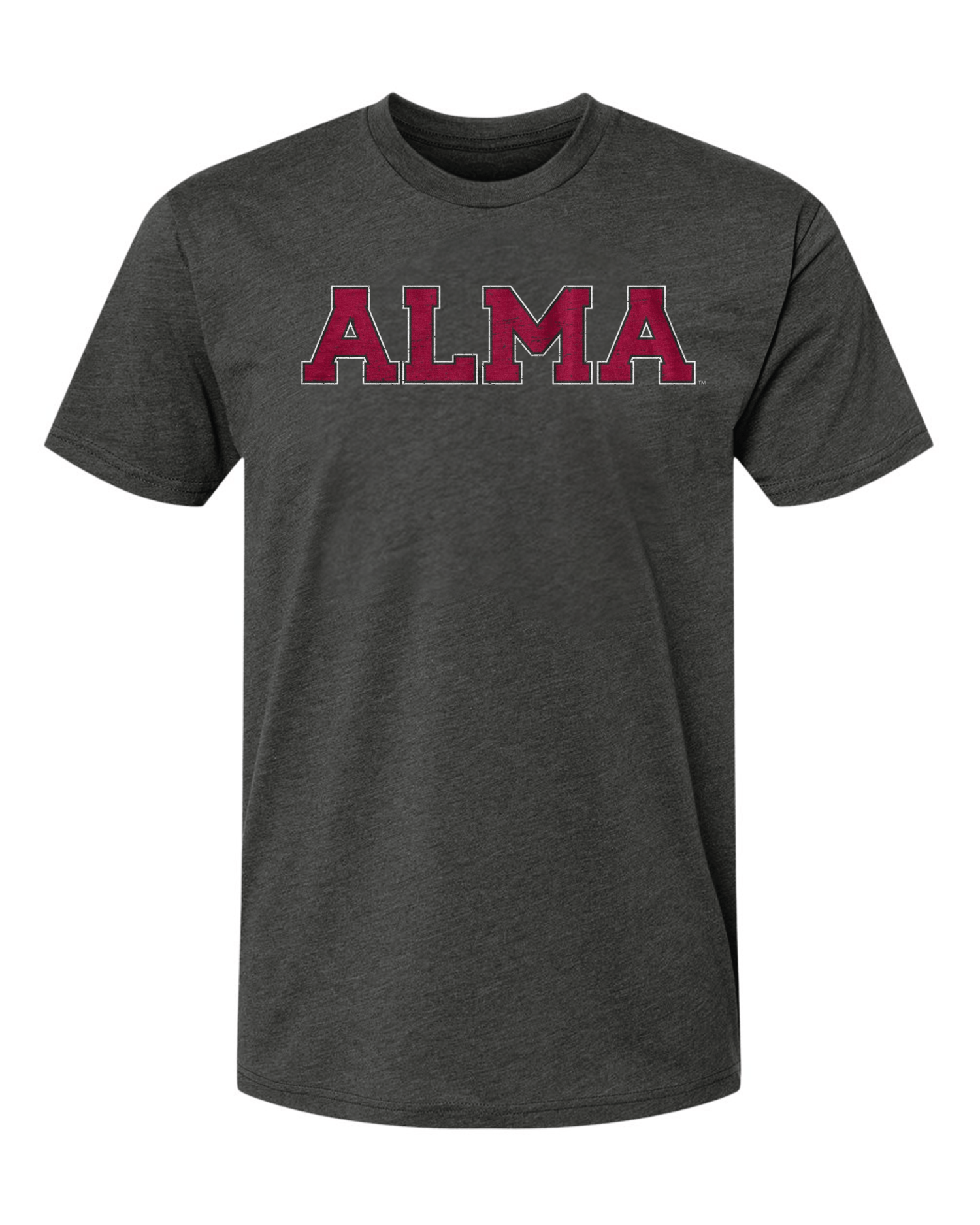 ALMA College Charcoal Soft T-Shirt | Nudge Printing