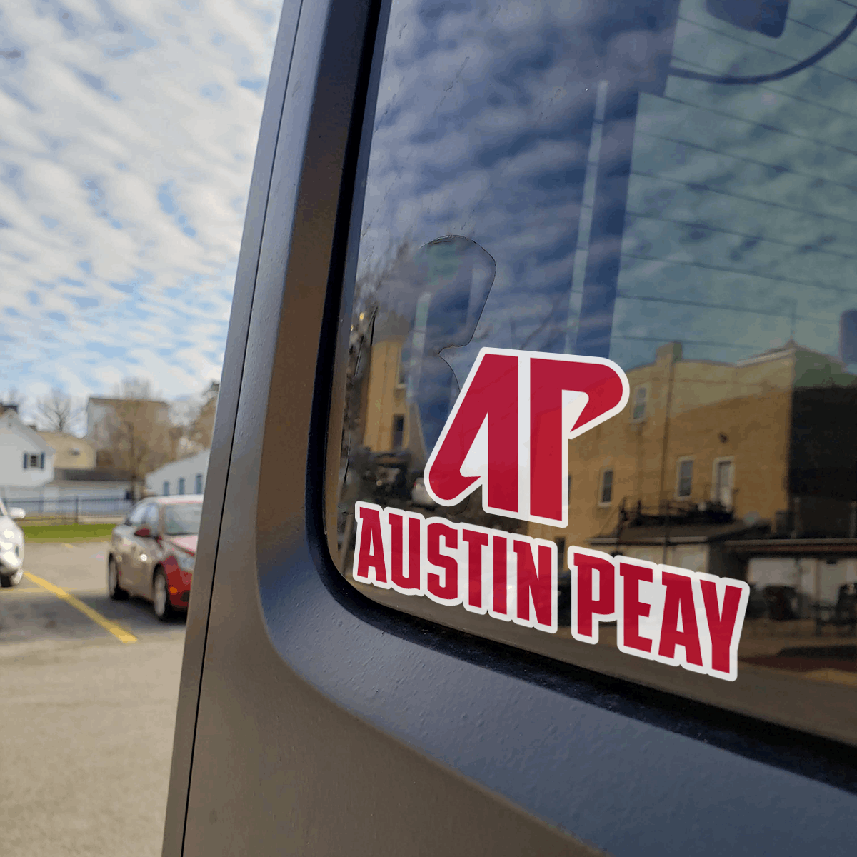 Austin Peay AP Red Car Decal Sticker – Nudge Printing