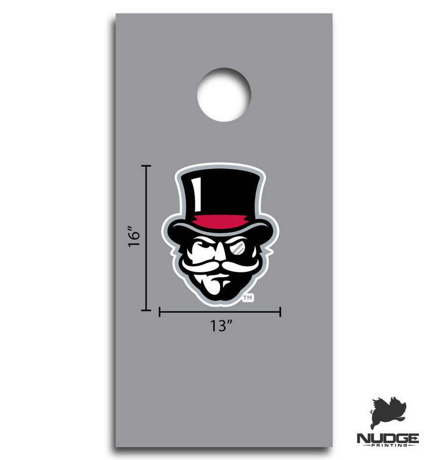 Austin Peay Governors Head Mascot Cornhole Decal – Nudge Printing