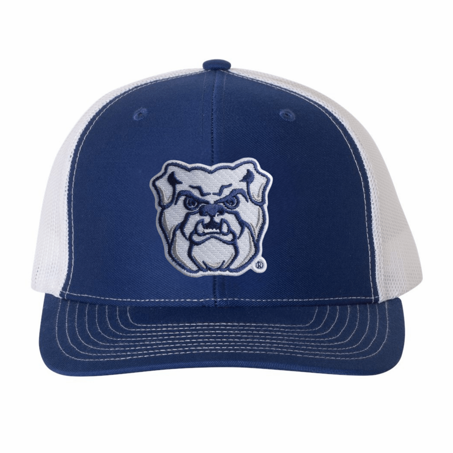 Butler University Bulldog Blue and White Trucker Hat – Nudge Printing