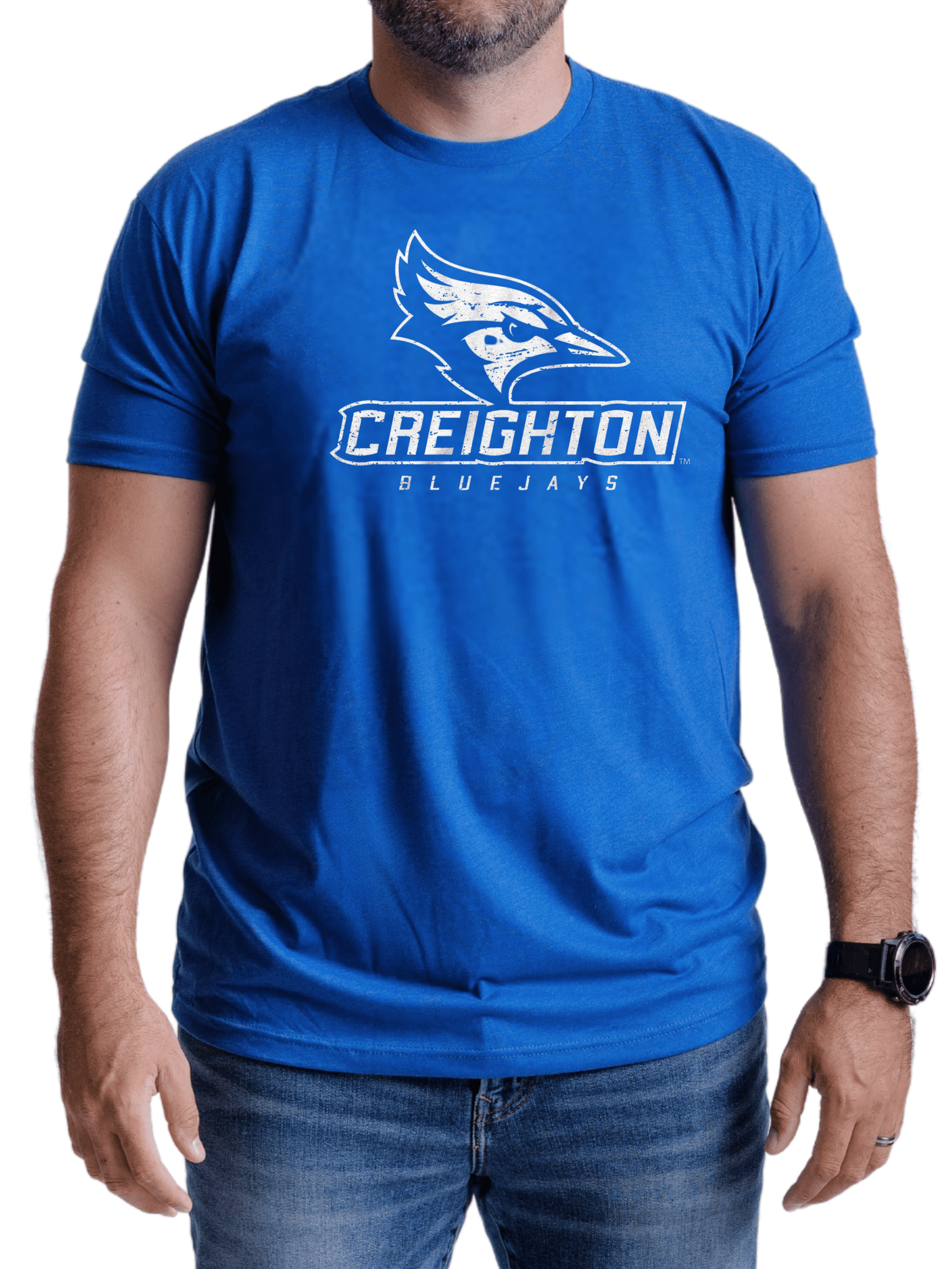 Creighton University Bluejays Wordmark T-Shirt (Royal Blue) – Nudge ...
