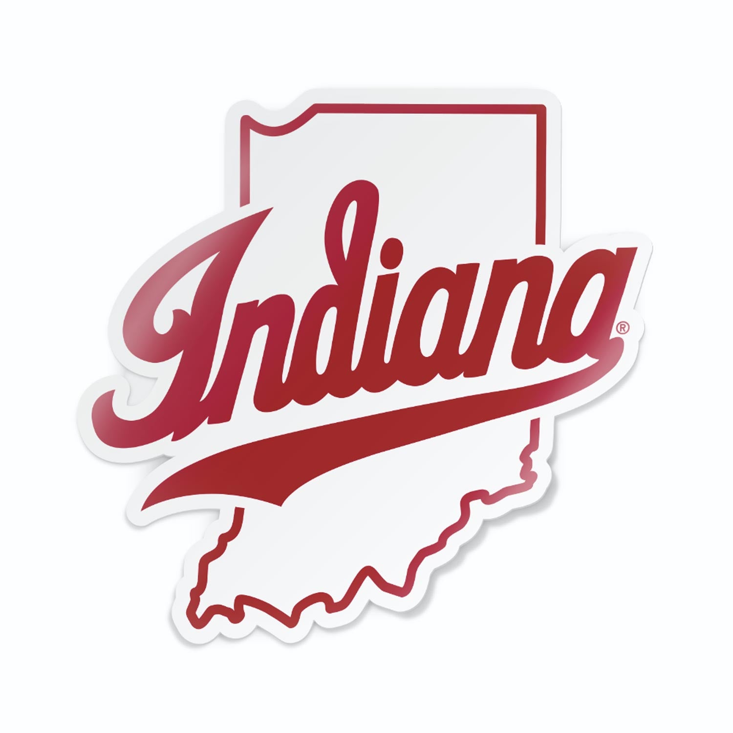 Script Indiana IU Sticker and Car Decal – Nudge Printing