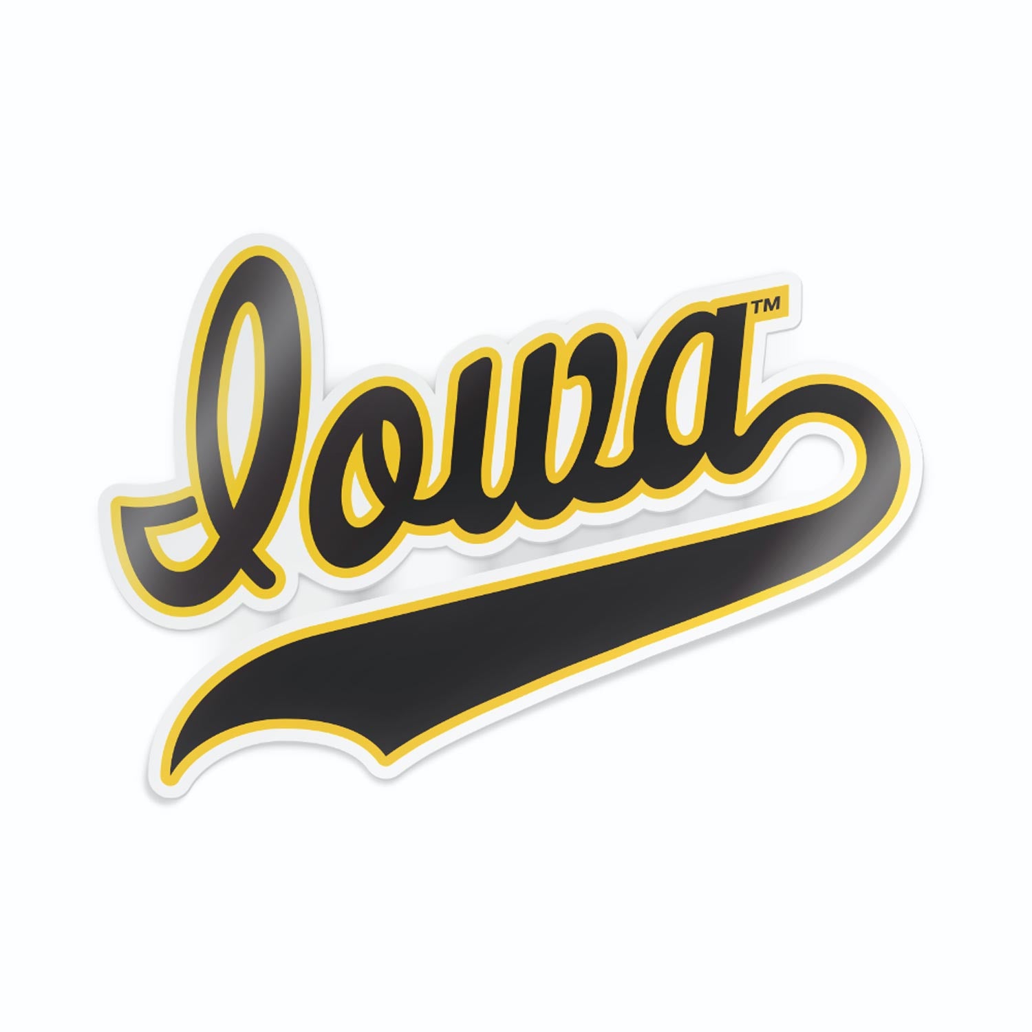 Iowa Cursive Script Decal – Nudge Printing