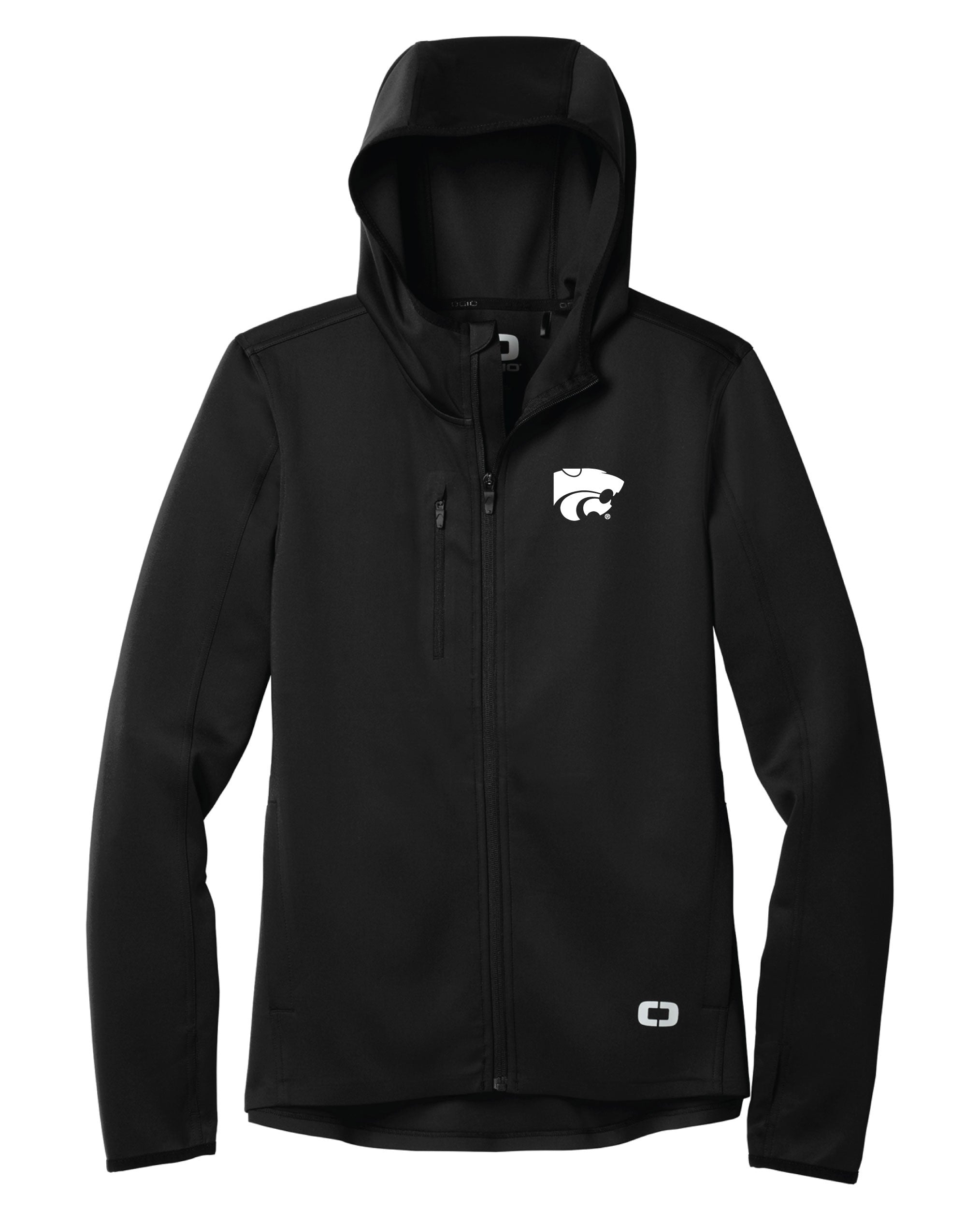 Kansas State Premium Powercat Black Performance Jacket – Nudge Printing