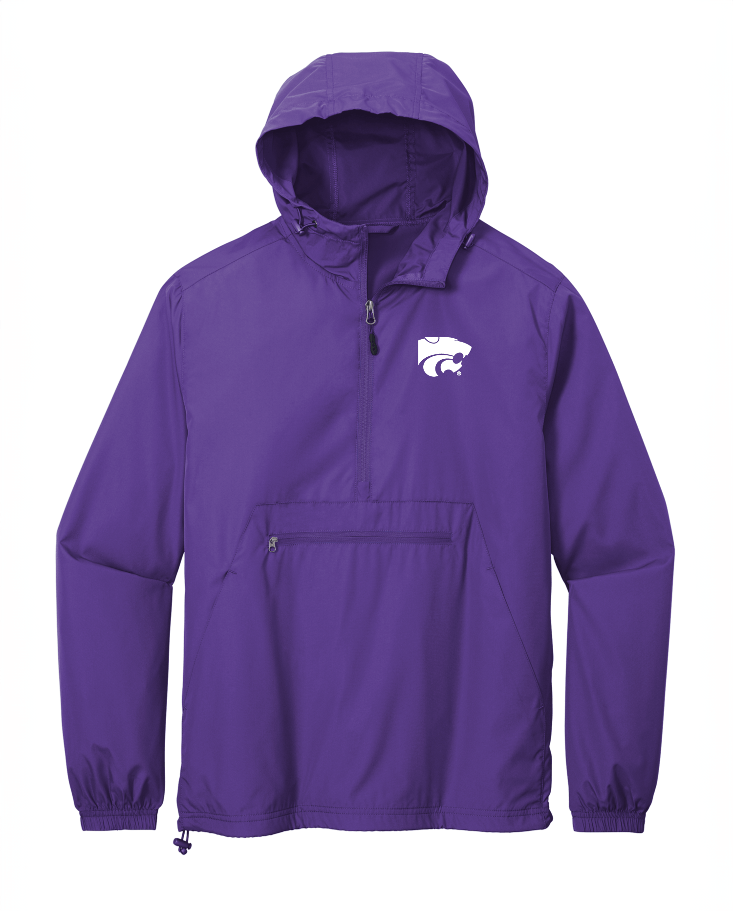 Kansas State Purple Anorak Jacket with Powercat – Nudge Printing