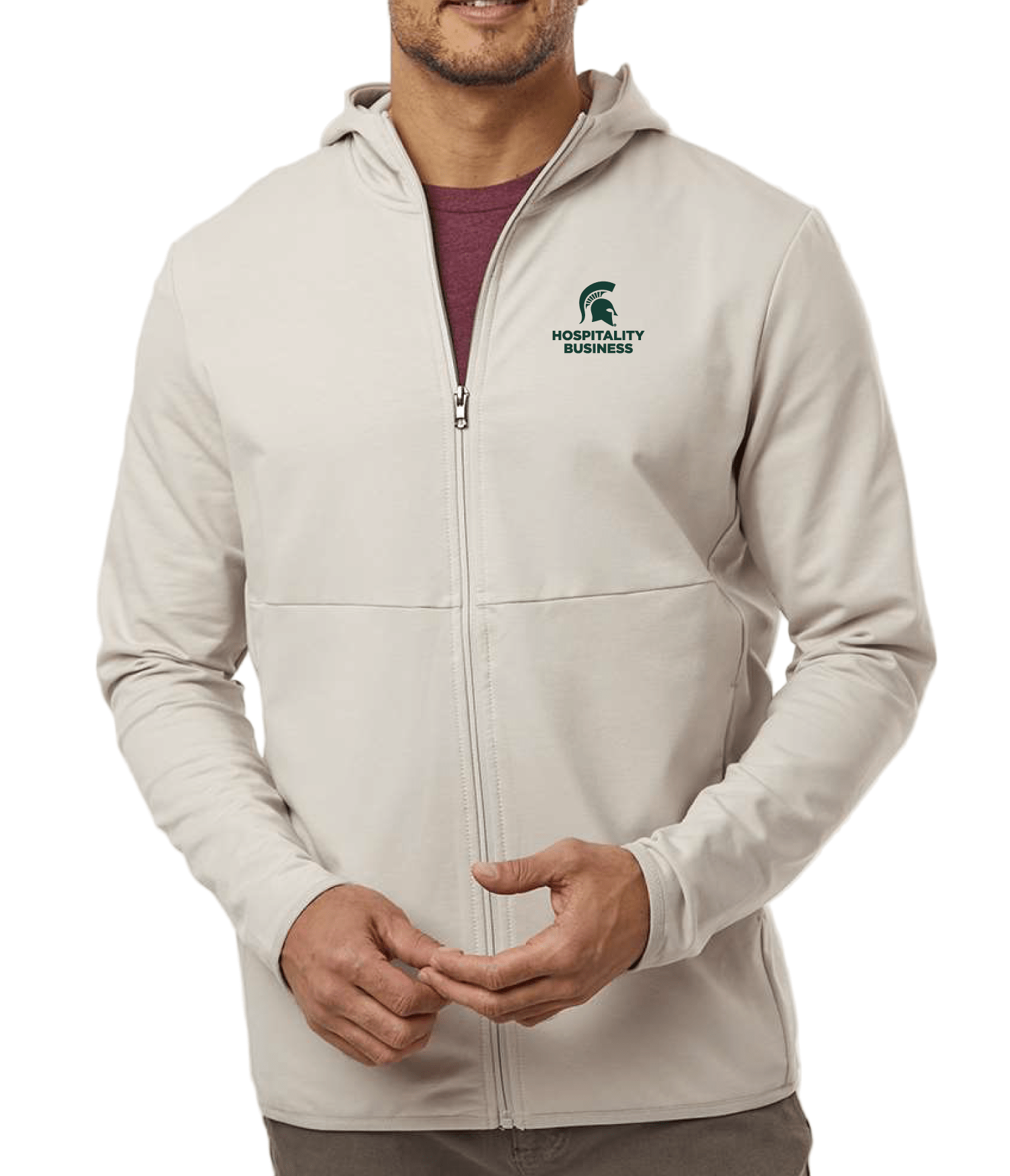 Michigan State Hospitality Business Perform Full Zip – Nudge Printing