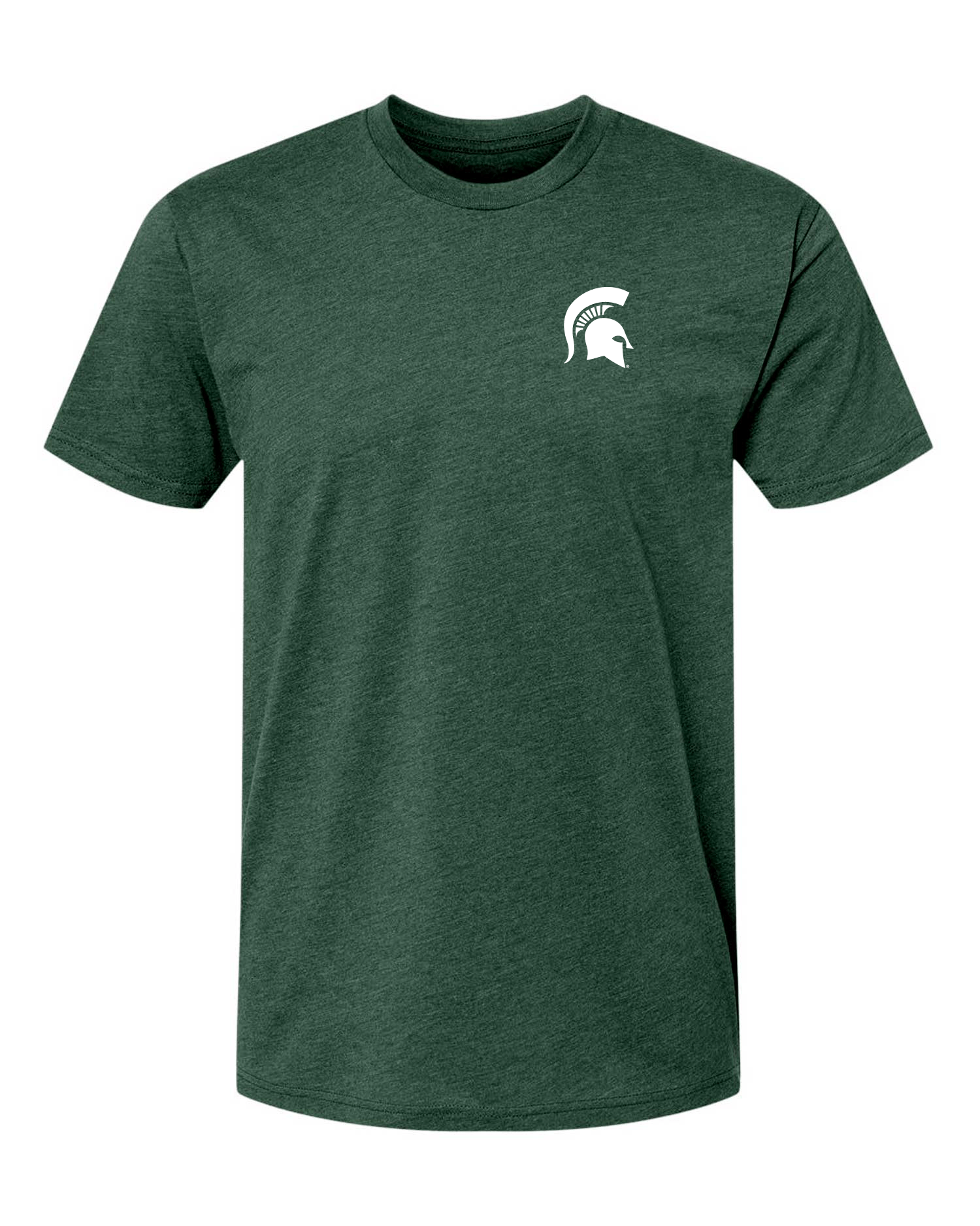 MSU Badge Spartan Helmet Green T Shirt – Nudge Printing