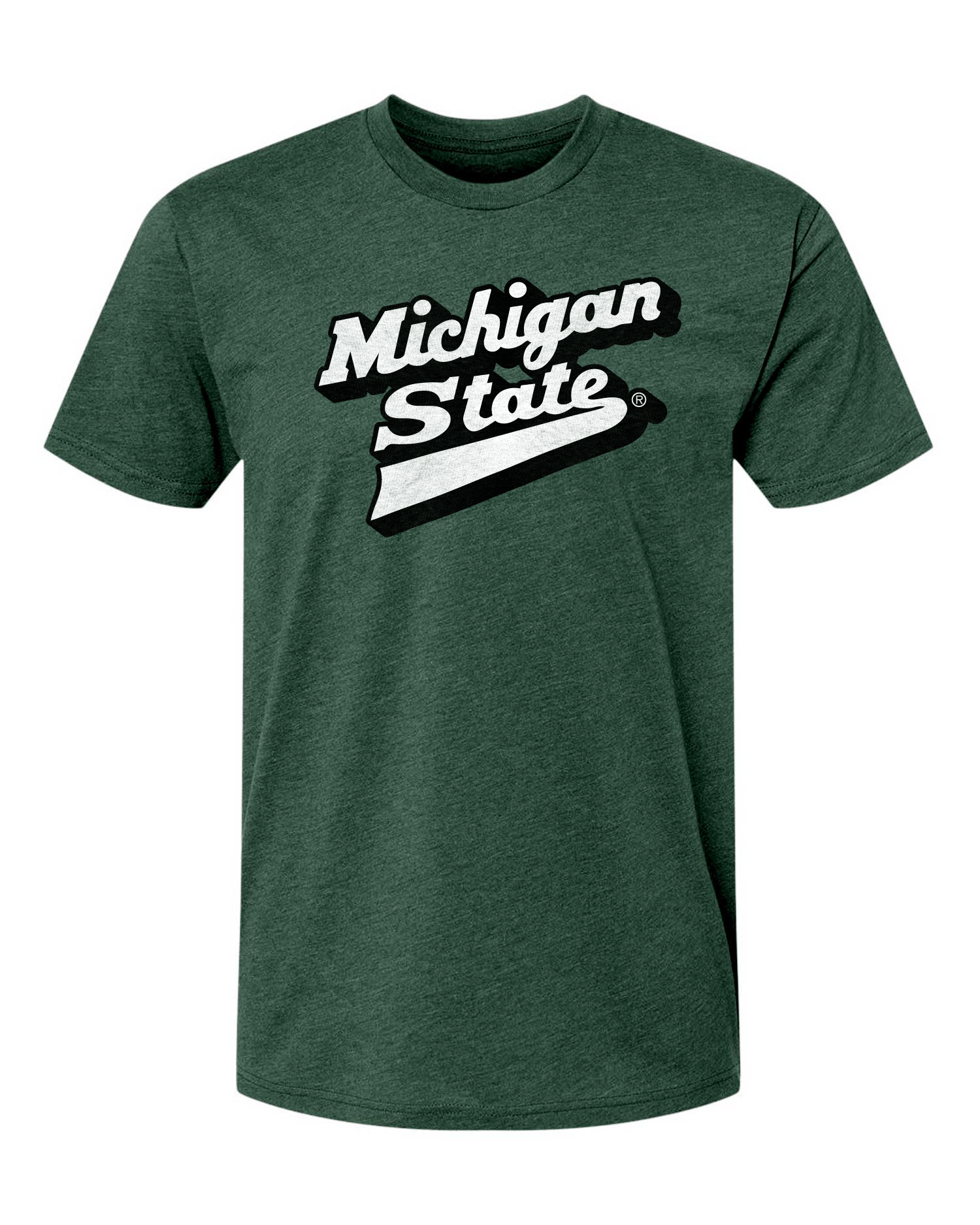 Green Michigan State Shirt 3D Hockey Font – Nudge Printing