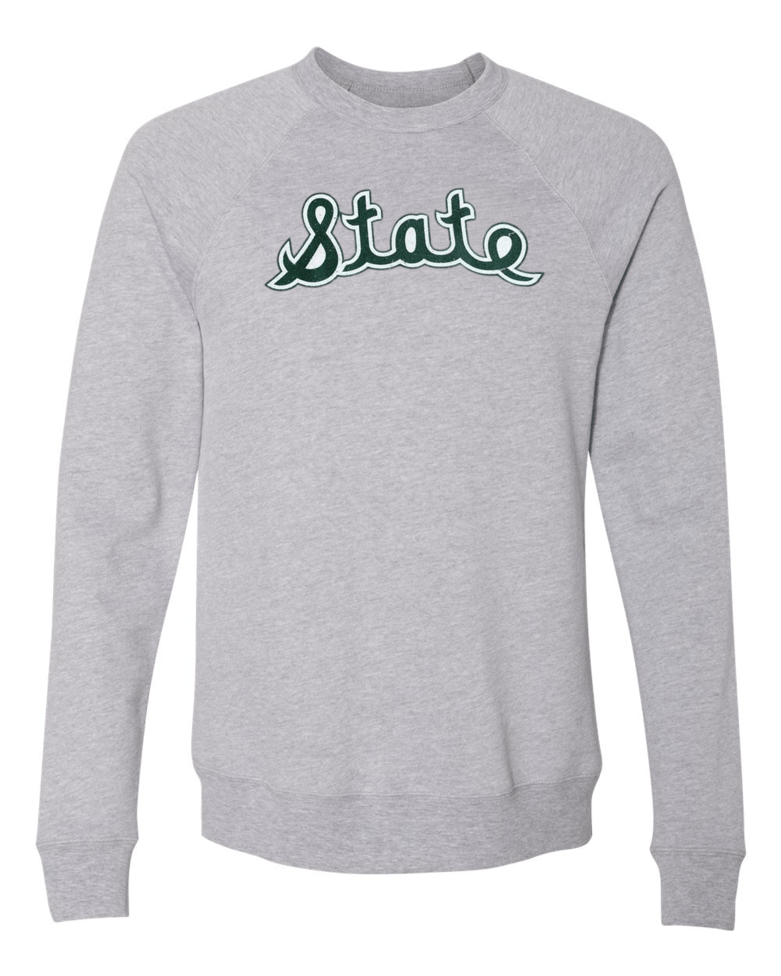 Michigan State Apparel | MSU Cursive Script "State" Sweatshirt – Nudge ...