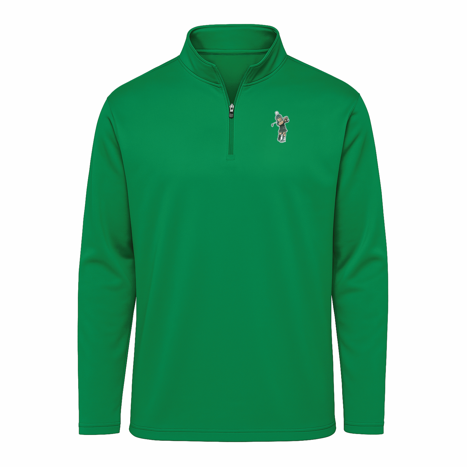 Kelly Green Michigan State Golfing Sparty Quarter Zip – Nudge Printing