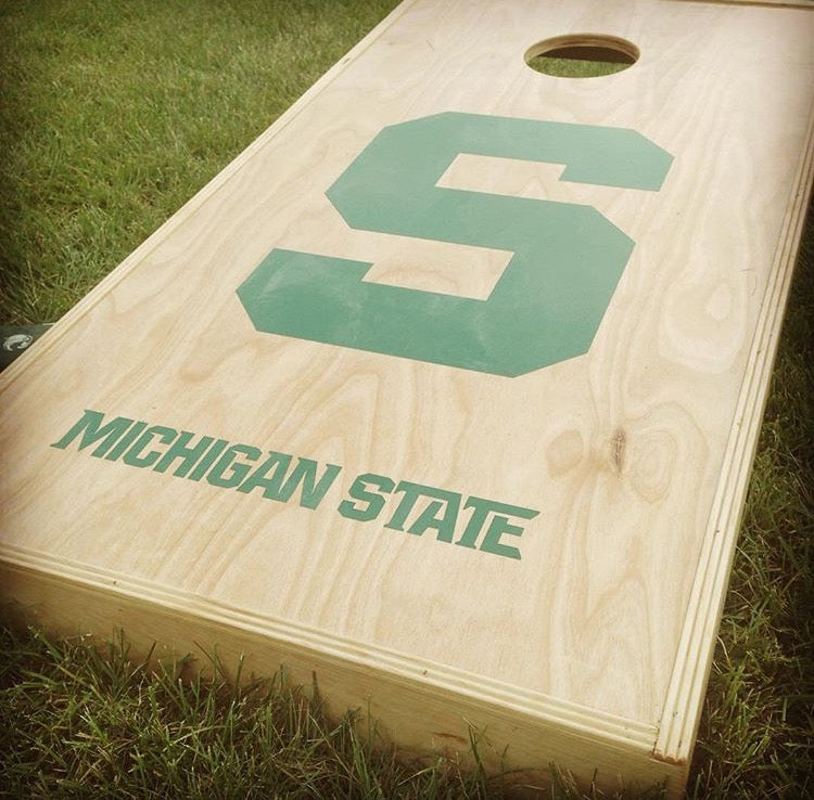 Michigan State Cornhole Decals | MSU Decals for Your Boards – Nudge ...