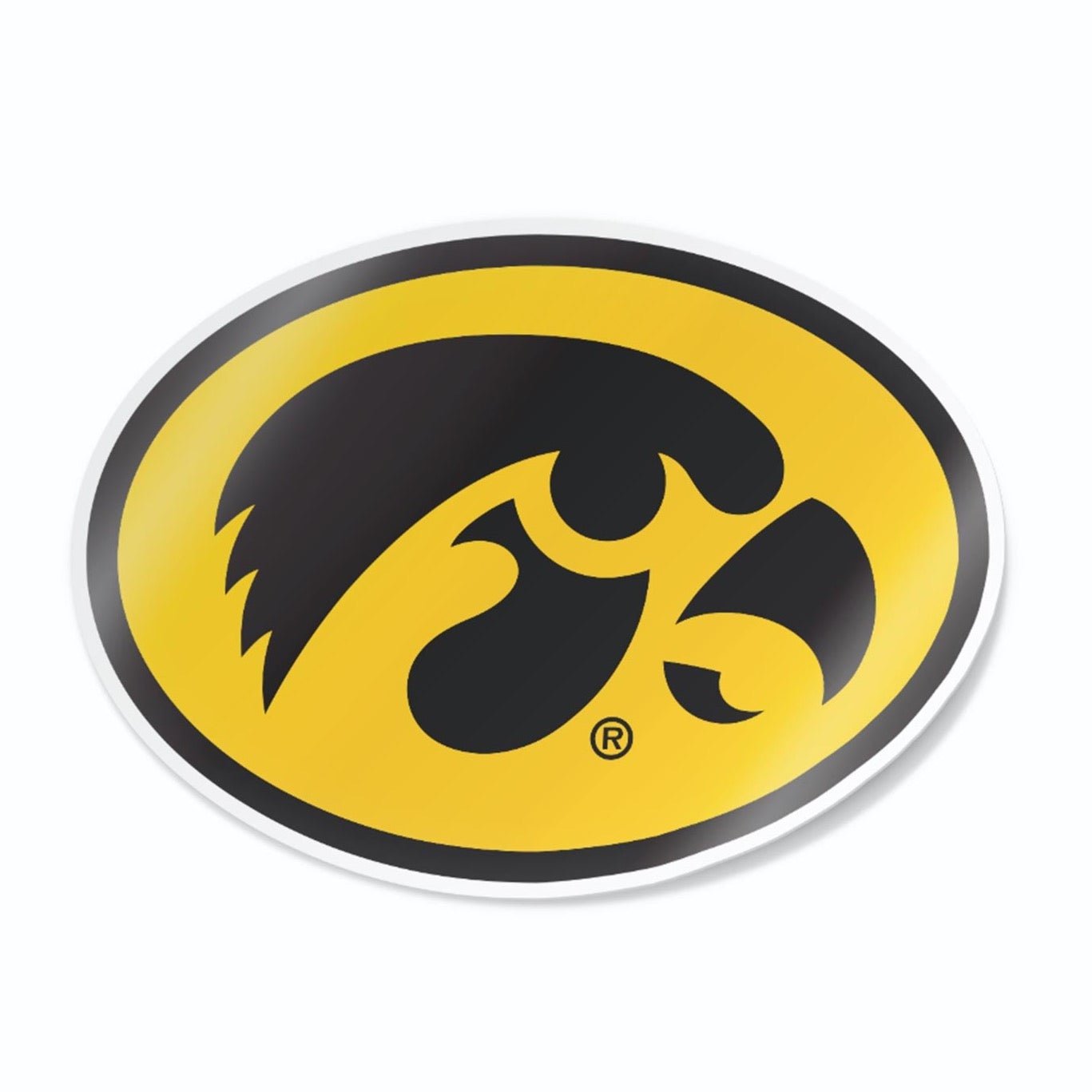 Iowa Oval Hawkeyes Tigerhawk Sticker Decal – Nudge Printing