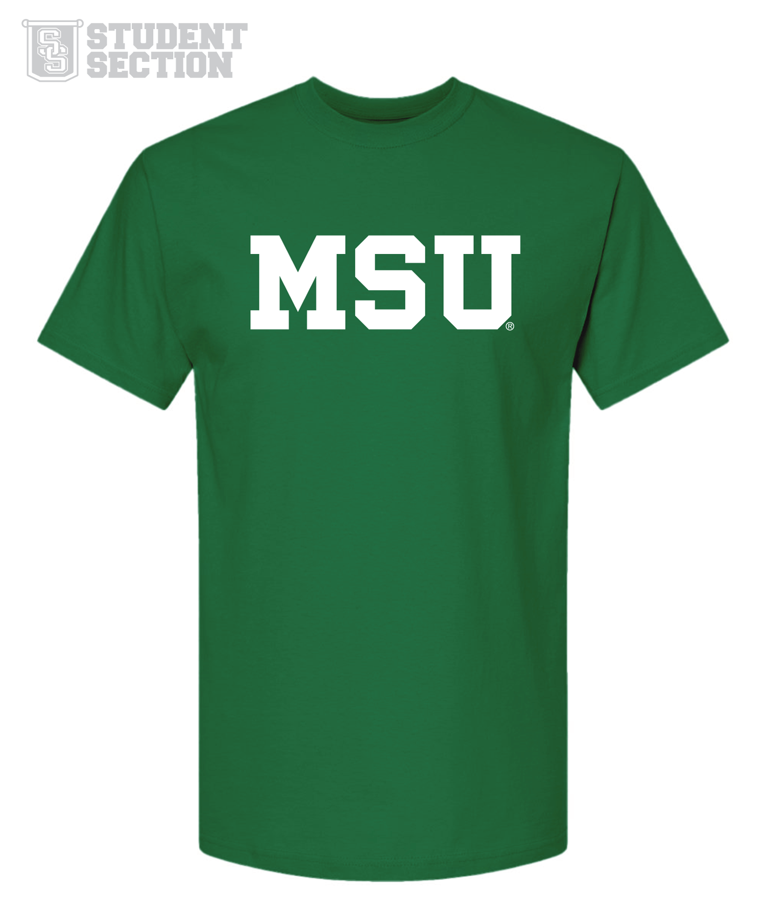 Budget Friendly | Michigan State "MSU" Kelly Green Shirt – Nudge Printing