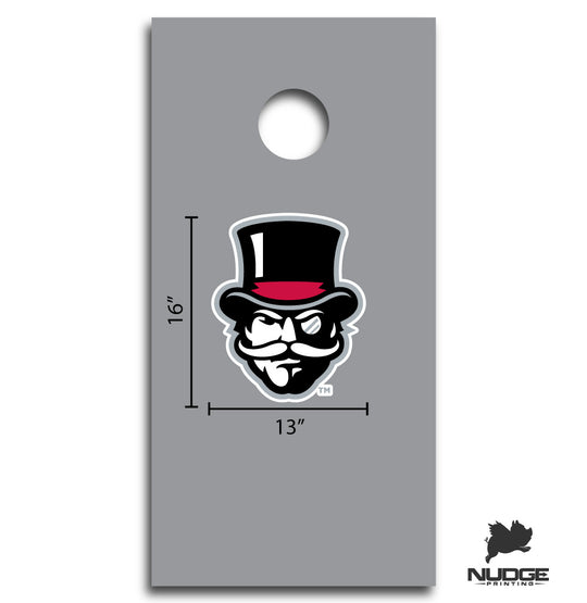 Austin Peay State University Governors Mascot Logo Cornhole Decal ...