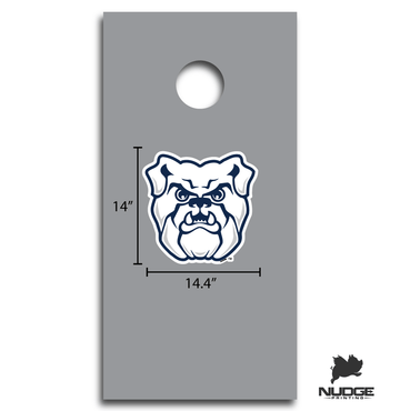 Butler University Bulldog Head Cornhole Decal – Nudge Printing