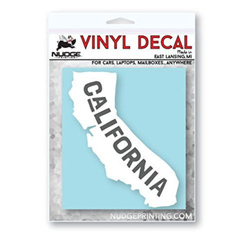State of California Car Decal – Nudge Printing