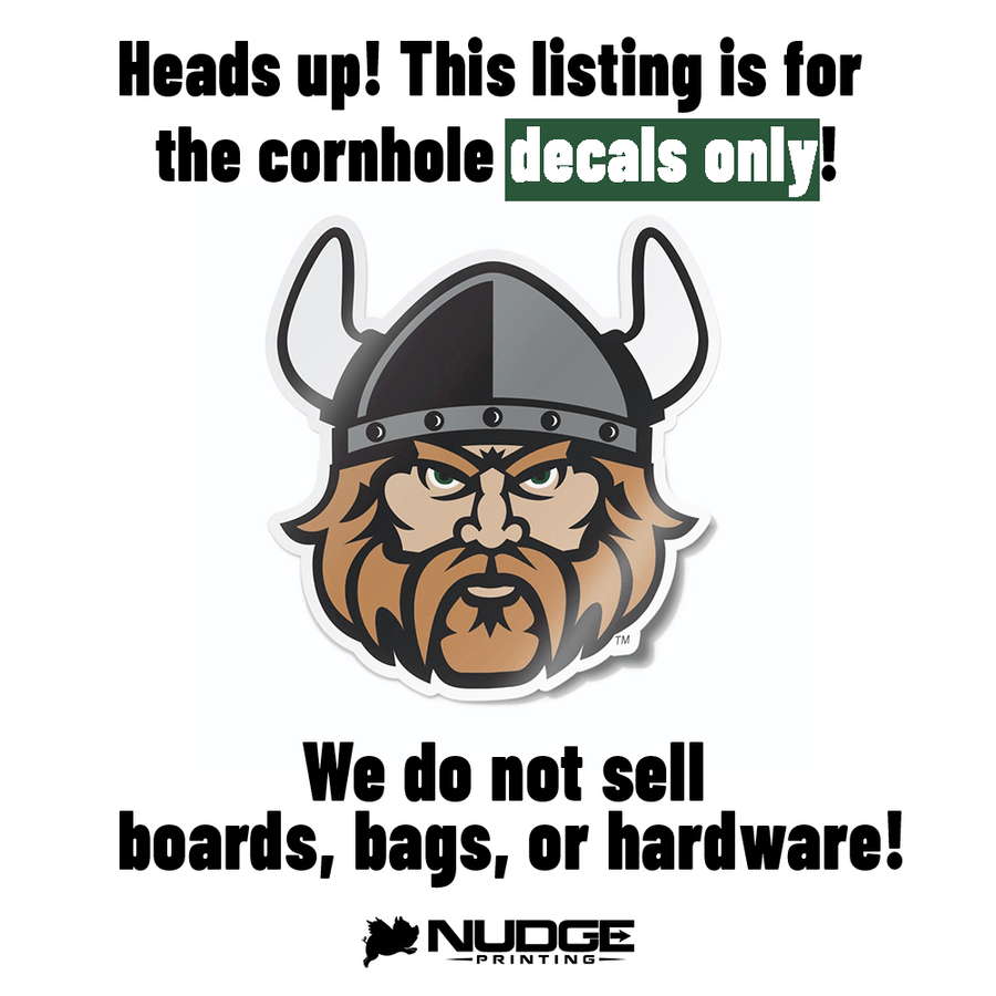 Cleveland State University Magnus the Viking Logo Cornhole Decal ...