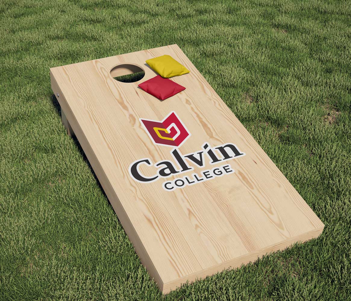 Calvin University Knights Academic Cornhole Decal – Nudge Printing