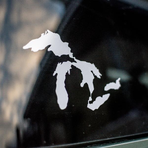 Great Lakes of Michigan Vinyl Decal Window Sticker – Nudge Printing