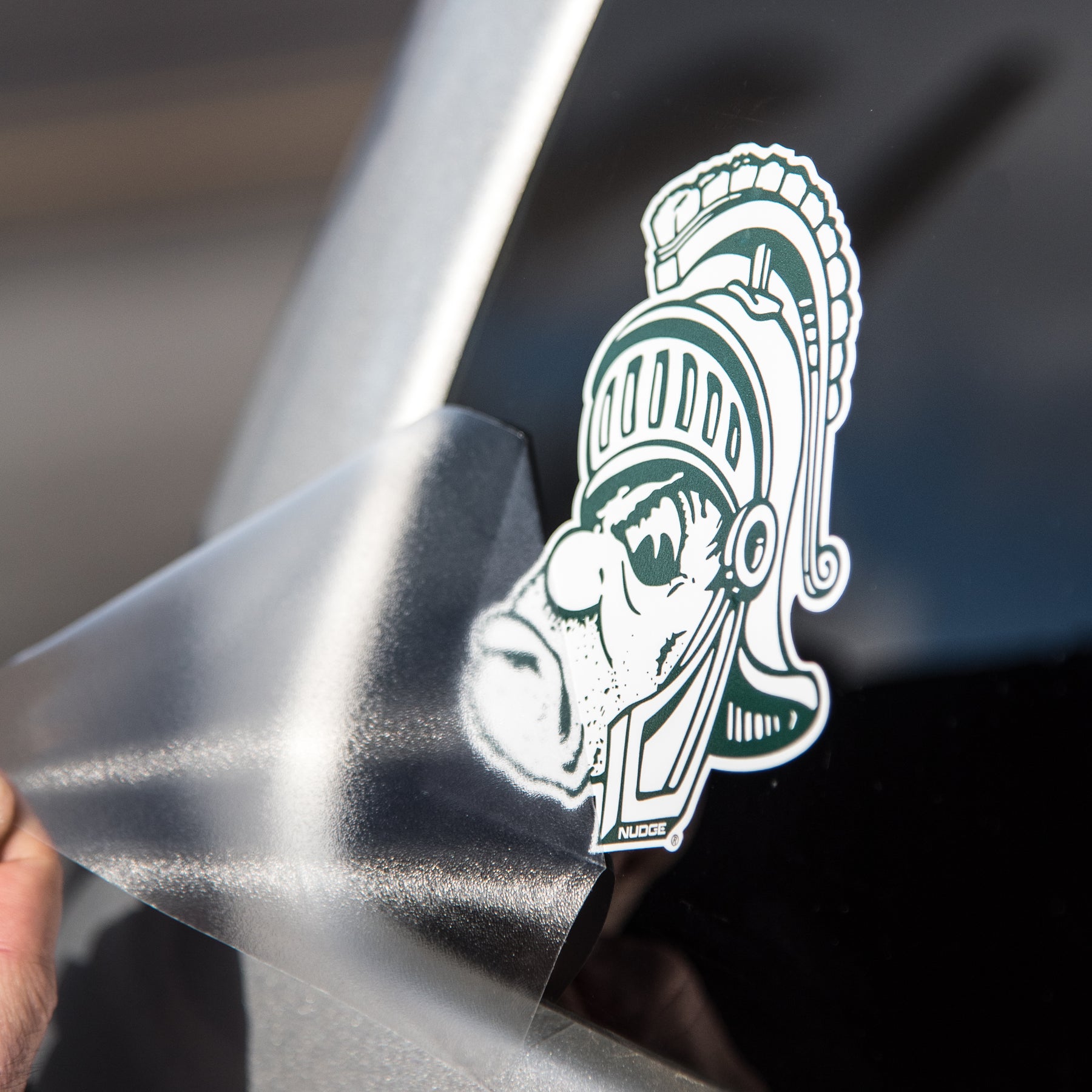 Gruff Sparty Car Decal | Michigan State University – Nudge Printing