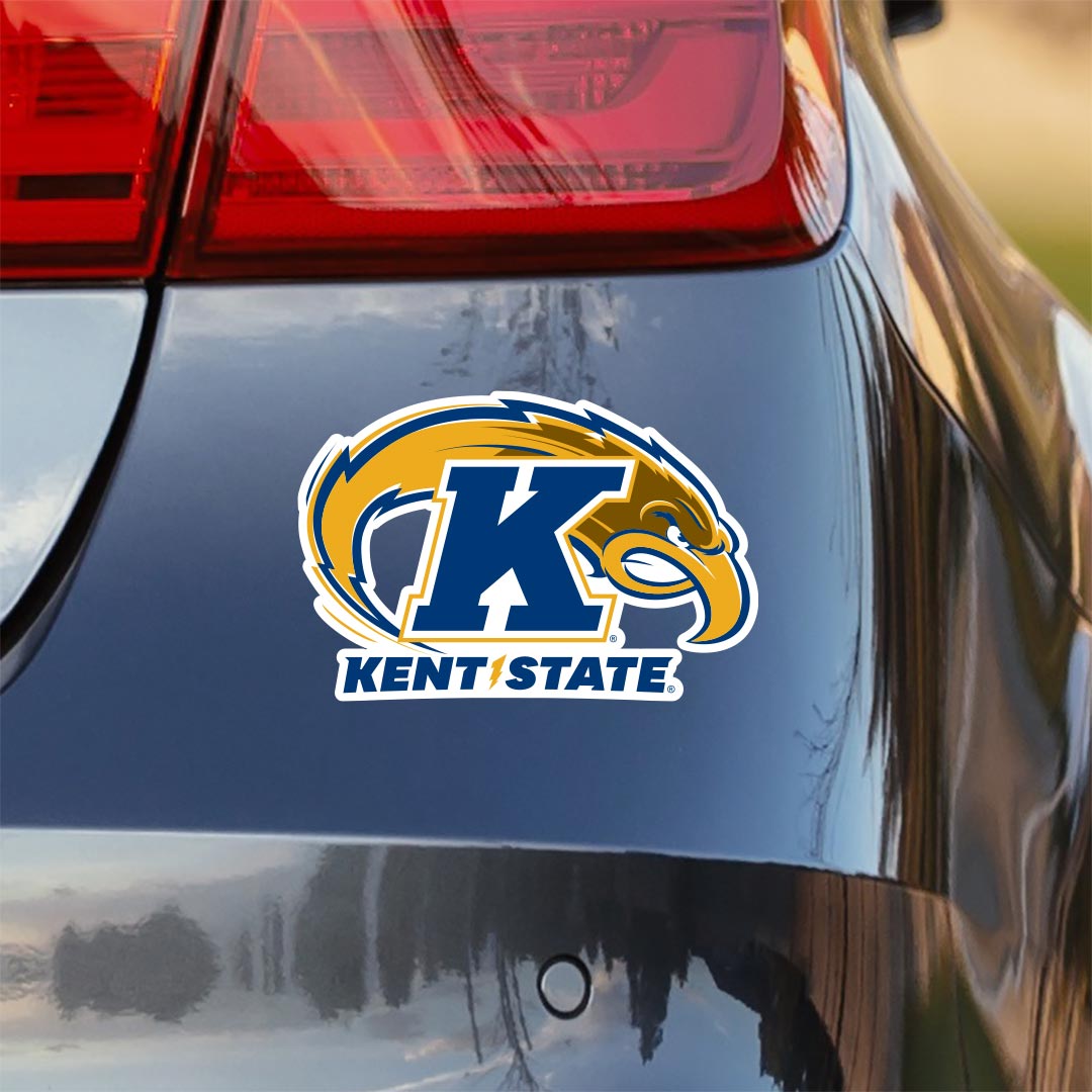 Kent State University Golden Flashes Primary Logo Car Decal Bumper Sti ...