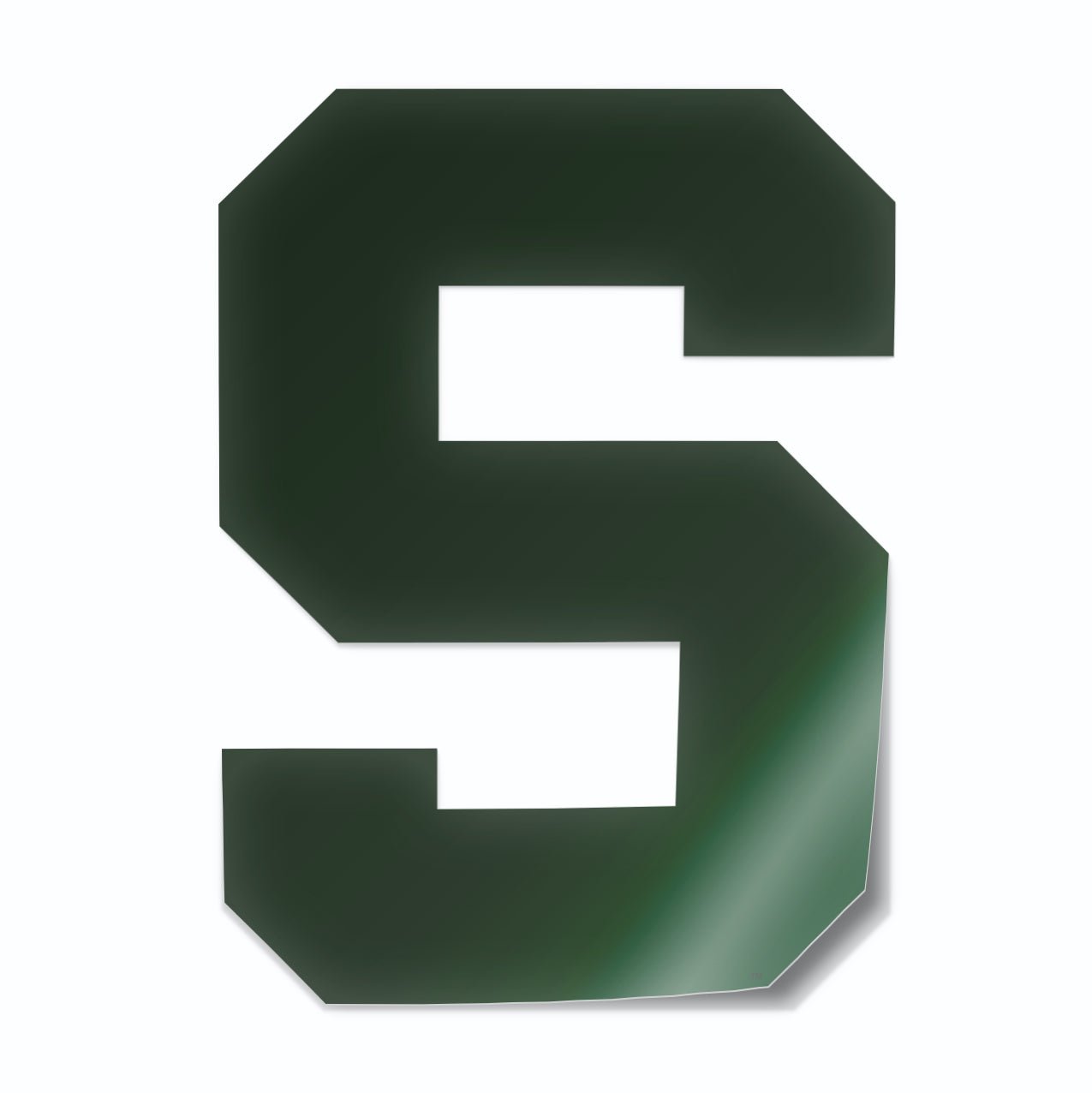Michigan State Block S Car Decal – Nudge Printing