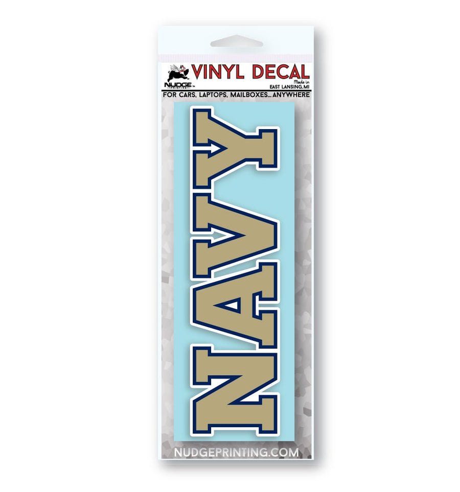 US Naval Academy Block NAVY Logo Car Decal – Nudge Printing