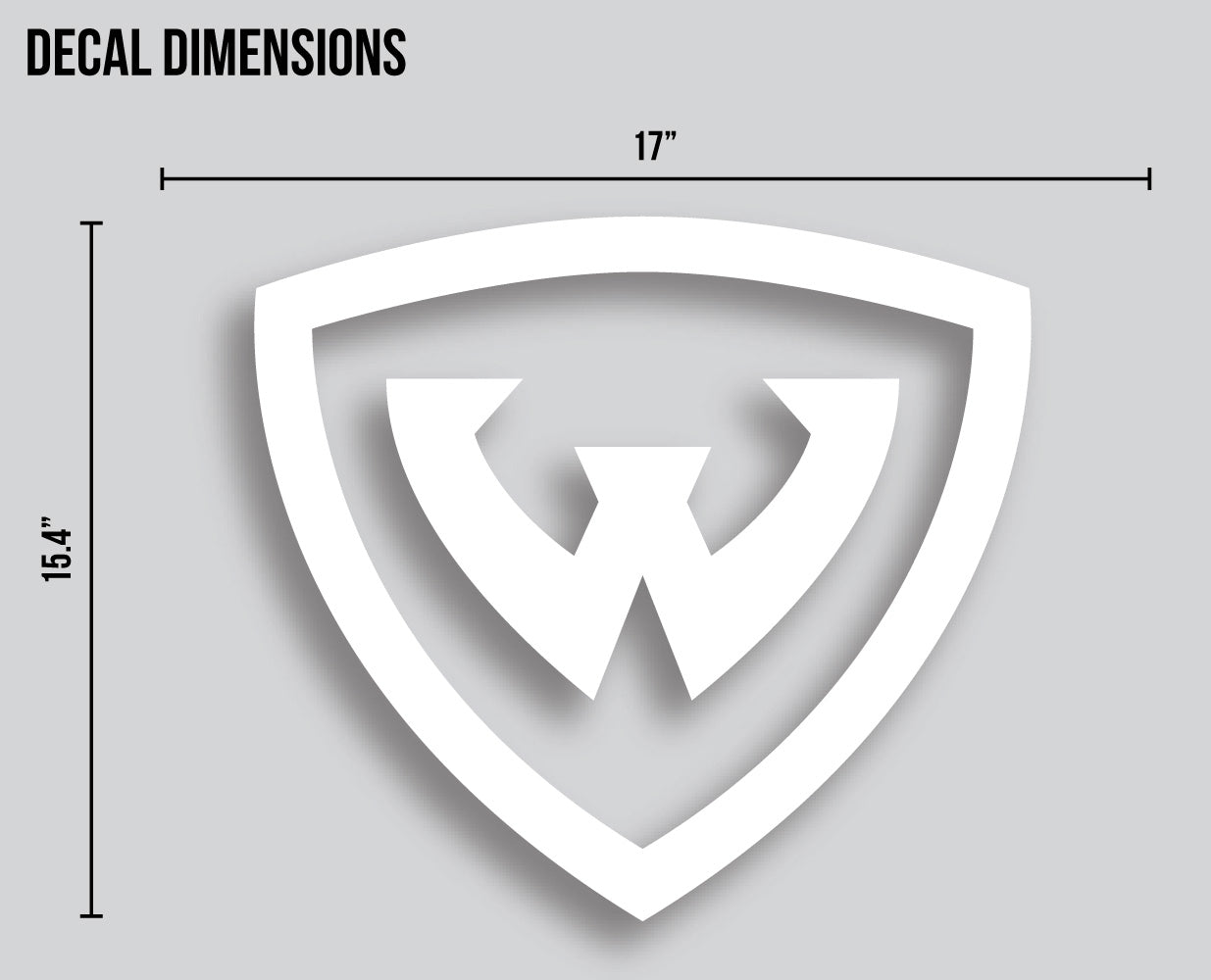 Wayne State University Warriors Cornhole Decal (White Block W) – Nudge ...