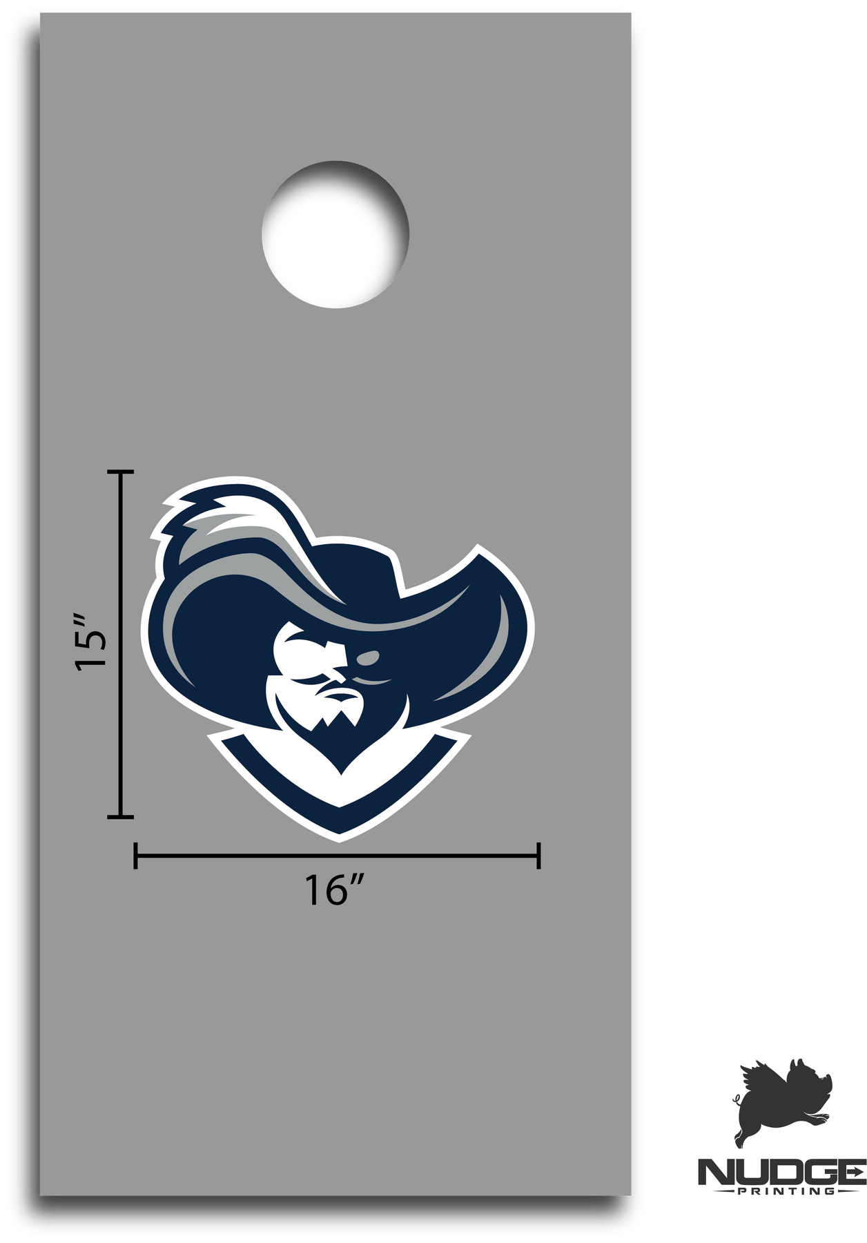 Xavier University Musketeers D'artagnan the Mascot Logo Cornhole Decal ...